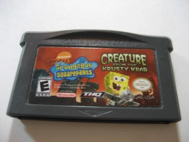 SPONGEBOB SQUAREPANTS CREATURE from the Krusty Krab Nintendo Game Boy ...