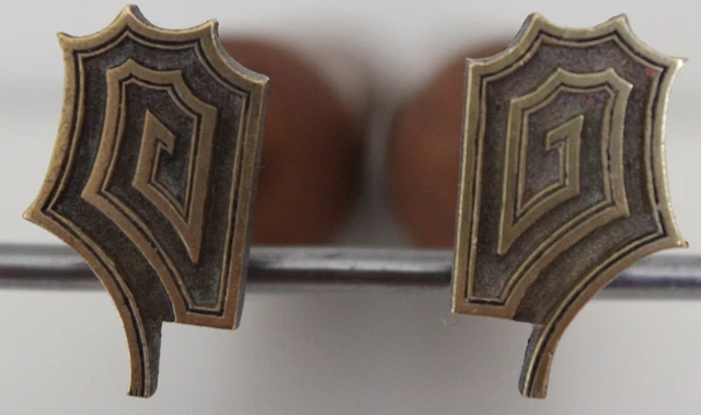 PAIRE DE GRANDS Fers à Dorer Fleuron modèle CHINOIS Louis XV Bronze ...