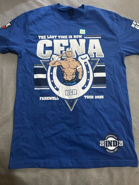WWE JOHN CENA Farewell Tour 2025 Medium Official Indianapolis Blue ...