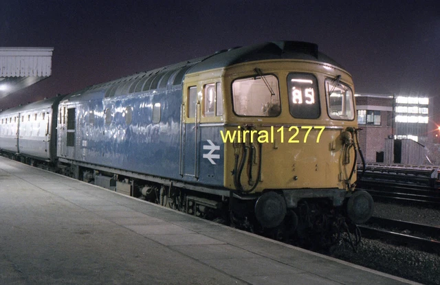 ORIGINAL RAILWAY PHOTOGRAPHIC negative Class 33 33111 at Bristol (2 ...