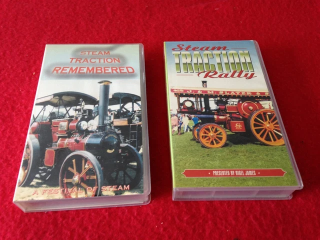 STEAM TRACTION 2 X Vhs Videos Remembered & Rally Mint Condition Free ...