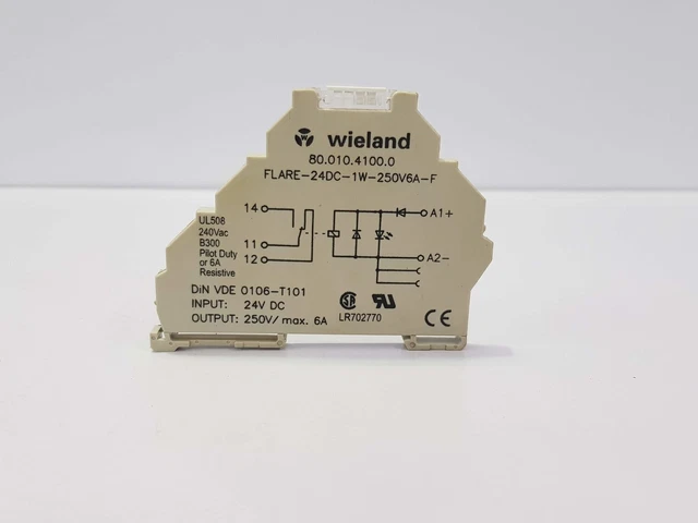 WIELAND FLARE-24DC-1W-250V6A-F COMPACT Coupling Relay Module 80.010.4100.0 EUR 94,74 - PicClick DE