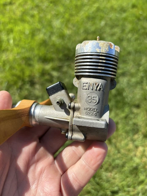 VINTAGE ENYA 35 MODEL 5224, RC Nitro Engine with Prop, Glow Plug, Valve ...