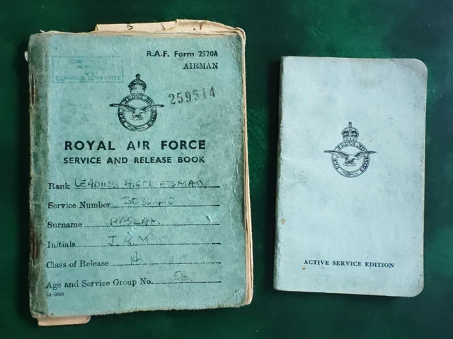 WW2 RAF SERVICE & Release Book & RAF Issue Gospel Of St John. LAC ...