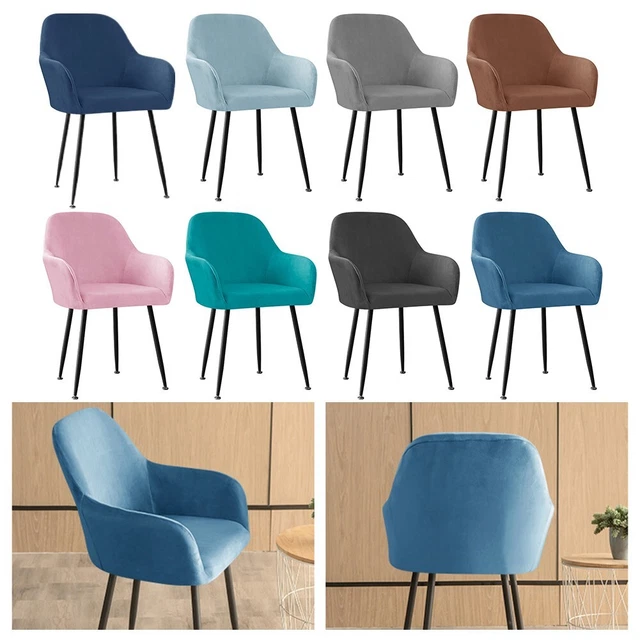 HOUSSE DE CHAISE en velours extensible pour chaises de salle à manger ...