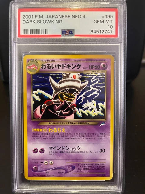 PSA 10 JAPANESE Dark Slowking Neo 4 Pokemon Card EUR 0,76 - PicClick FR