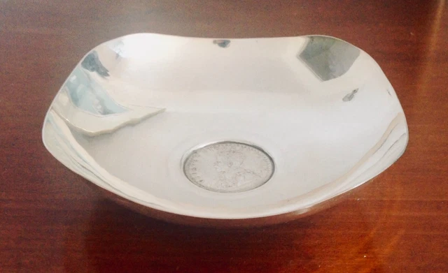 SILVER INDIAN COIN Dish George V King Emperor One Rupee 1913 £50.00 ...