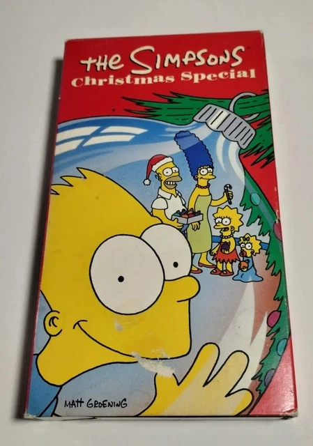 THE SIMPSONS CHRISTMAS Special VHS Movie 1991 Xmas Rare Bart Xmas Video ...