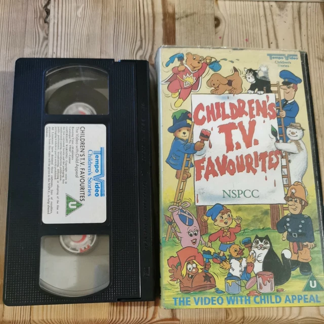 CHILDREN'S TV FAVOURITES NSPCC VHS Video 1987 Postman Pat Paddington ...