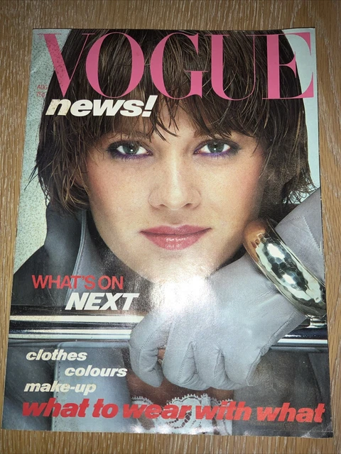 VOGUE UK MAGAZINE Michelle Stevens August 1978 Vintage British Fashion ...