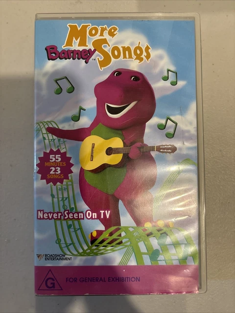 BARNEY - MORE BARNEY SONGS - VHS - Retro $29.95 - PicClick AU