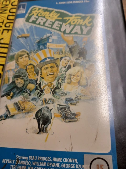 HONKY TONK FREEWAY {1981 COMEDY, VHS} BEAU BRIDGES. RARE Thorn original ...