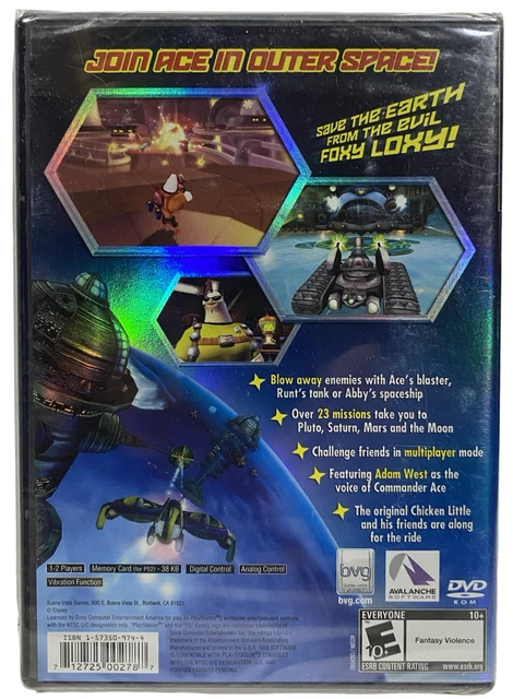 DISNEY'S CHICKEN LITTLE: Ace in Action PS2 Sony PlayStation 2 NEW ...