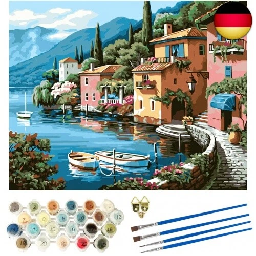 MALEN NACH ZAHLEN Erwachsene DIY Malen nach Zahlen Set ohne Rahmen ...