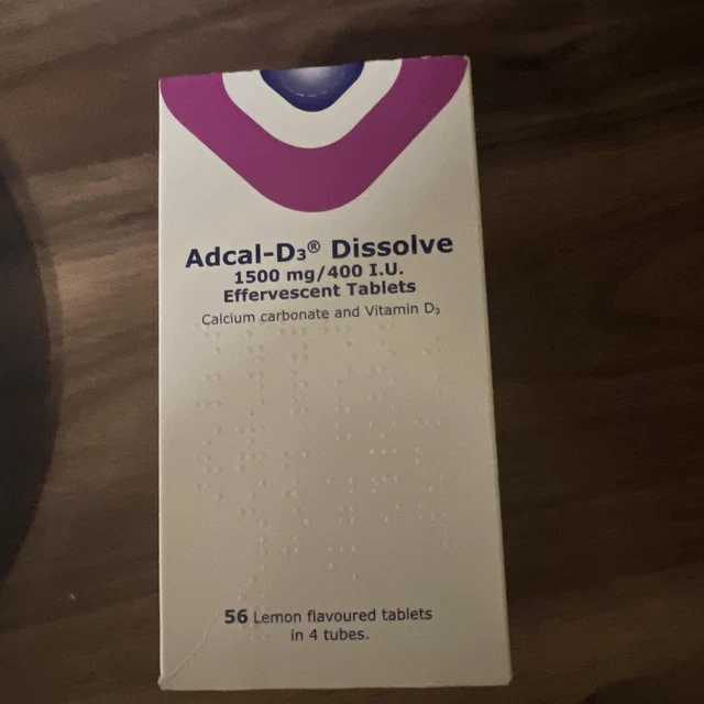 ADCAL D3 DISSOLVE 1500mg/400 iu Effervescent Tablets x 56 Tablets £16. ...