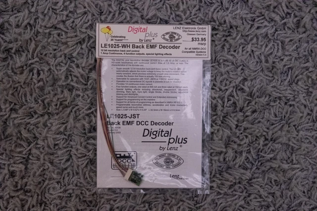 LENZ LE1025-JST BACK EMF DCC Decoder £29.00 - PicClick UK