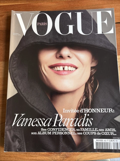 VOGUE MAGAZINE DECEMBER 2015 with Vanessa Paradis Cover French Edition ...