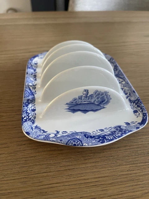 SPODE BLUE ITALIAN toast rack £22.78 - PicClick UK