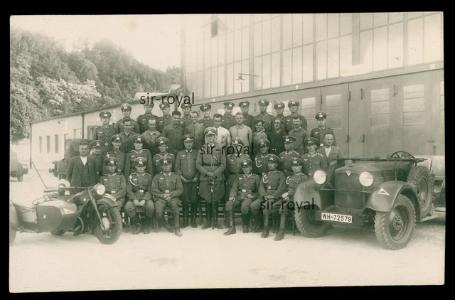 WEHRMACHT ADLER 12N 3G Kübelwagen KFZ Auto Truppenkennzeichen WK2 Foto ...