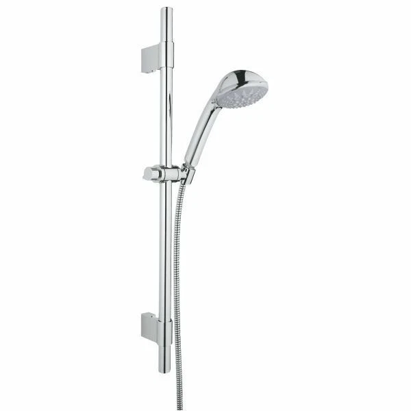 GROHE RELAXA BATHROOM Shower Riser Rail Set Three mode Spray Chrome £55 ...