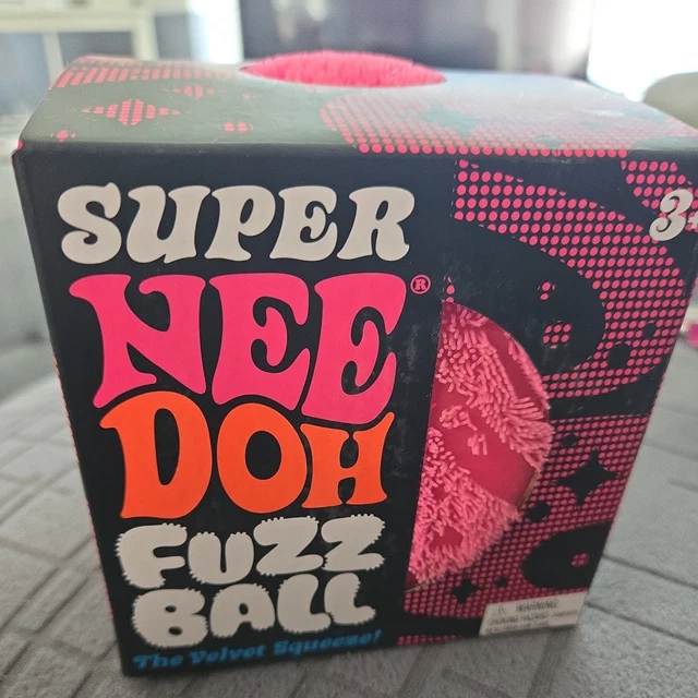 GENUINE OFFICIAL NEEDOH Super Fuzzball Fuzz Ball Nee Doh Huge XL pink £ ...