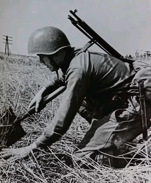 RUSSIAN USSR RED Army Soldier Sapper Mines Ww2 1942 Original Press ...