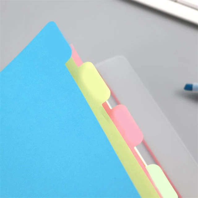 COLORFUL PAGE DIVIDERS Classification Index Tabs Markers Labels £4.19 ...