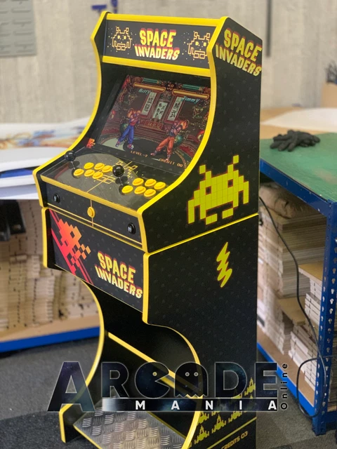 CUSTOM SPACE INVADERS Black Arcade Machine - 4,399 Games - UK Hand ...