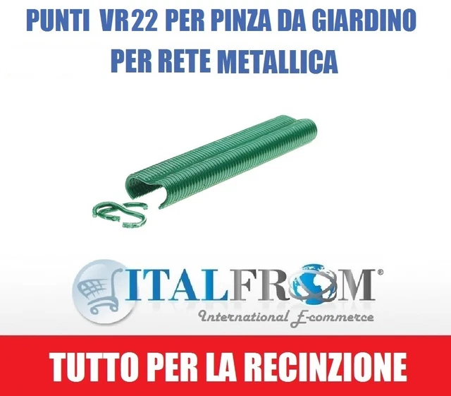 PUNTI PLASTIFICATI VR22 per Pinza da Giardino per Rete Metallica ...