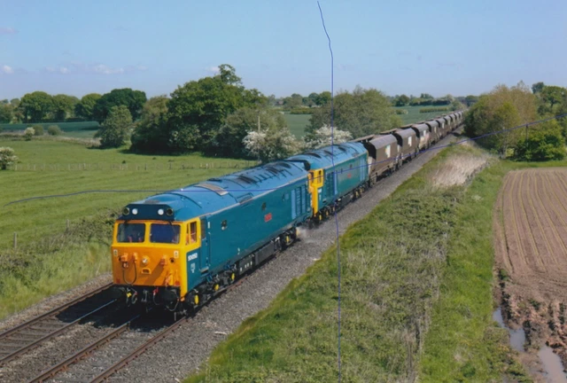 RAILWAY TRAIN PHOTO Class 50 Diesel Locomotive Picture 50050 Photograph ...
