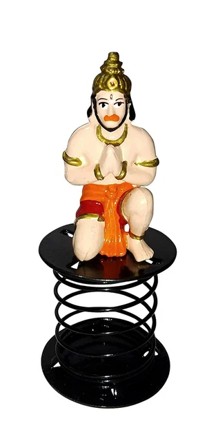 INDIEN TRADITIONNEL RESSORT Jumping Lord Hanuman Ji Idol Voiture ...