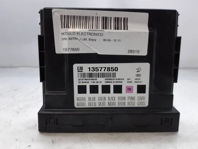 13577850 MÓDULO ELECTRONICO para OPEL ASTRA J 1.7 CDTI (68) 2009 ...