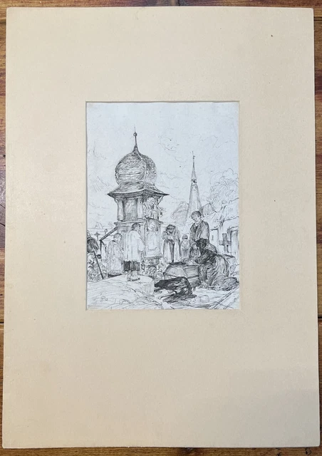 BEPPO (JOSEPH) STONEMASON 1872-1933 Munich drawing memento mori $51.32 ...