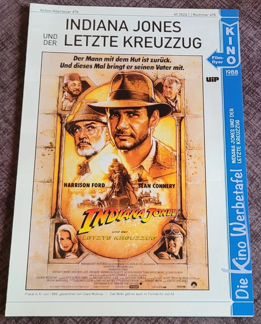 DKW-FILMFLYER: HARRISON FORD in "INDIANA JONES und der letzte Kreuzzug ...