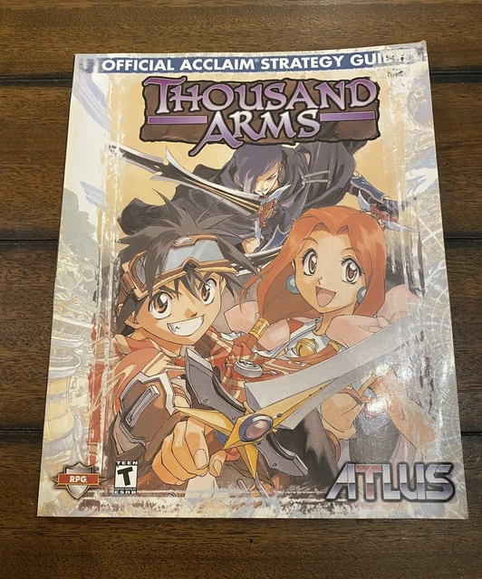 THOUSAND ARMS OFFICIAL Acclaim Strategy Guide Playstation 1 PS1 Atlus ...