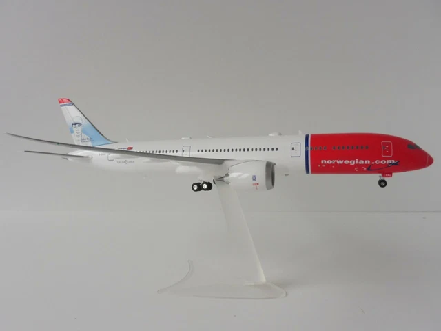 NORVÉGIEN BABE RUTH Boeing 787-9 1/200 Herpa 559140 Dreamliner 787 EUR ...