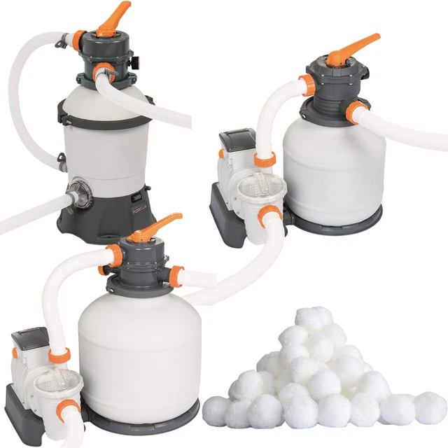 BESTWAY 800, 1500, 2200 Gal Sand Filter Pool Pump for Above Ground ...