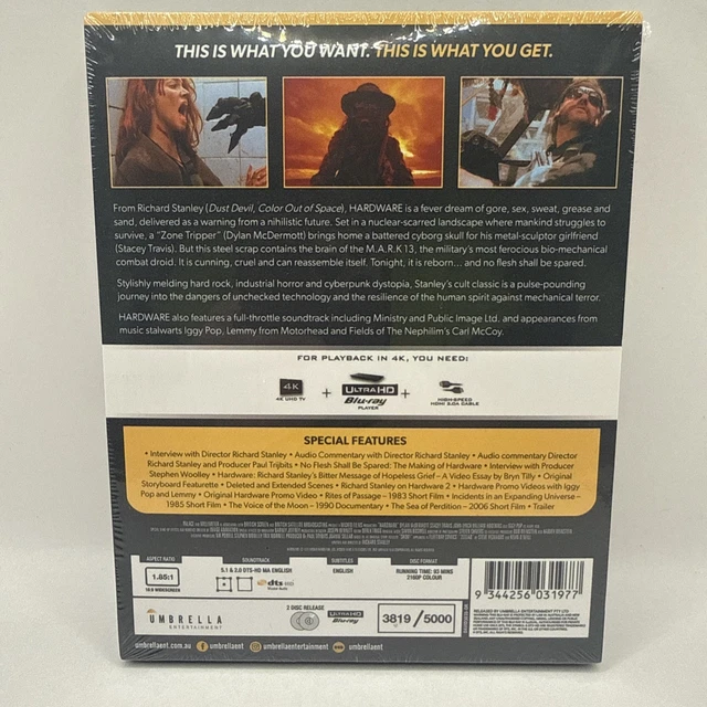 HARDWARE - 4K Ultra HD + Blu-Ray Limited Edition (2 Discs) New/Sealed £ ...