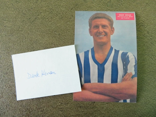 CARTE ET IMAGE signées Derek Kevan - West Bromwich Albion EUR 10,50 ...