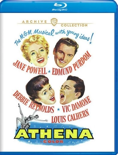 ATHENA (BLU-RAY, 1954) Debbie Reynolds, Edmund Purdom, Vic Damone, Jane ...