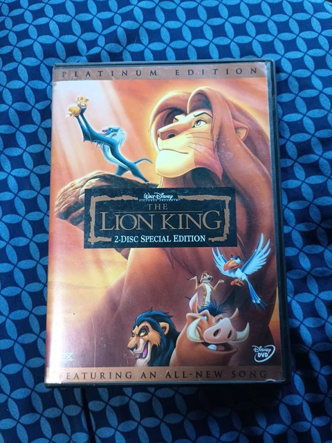THE LION KING (DVD, 2003, 2-Disc Set, Platinum Edition) $4.37 - PicClick AU