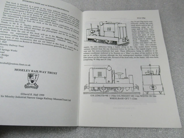 A GUIDE TO RUSTON Narrow Gauge Locomotives With List of Existing Locos ...