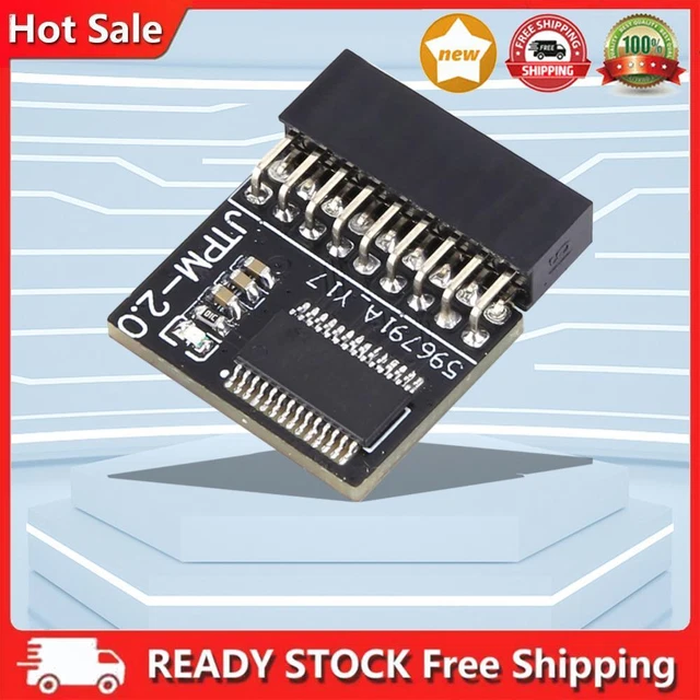 TPM 2.0 ENCRYPTION Processor LPC Interface for ASUS/MSI/ASRock (18Pin For ASRock $19.75 ...