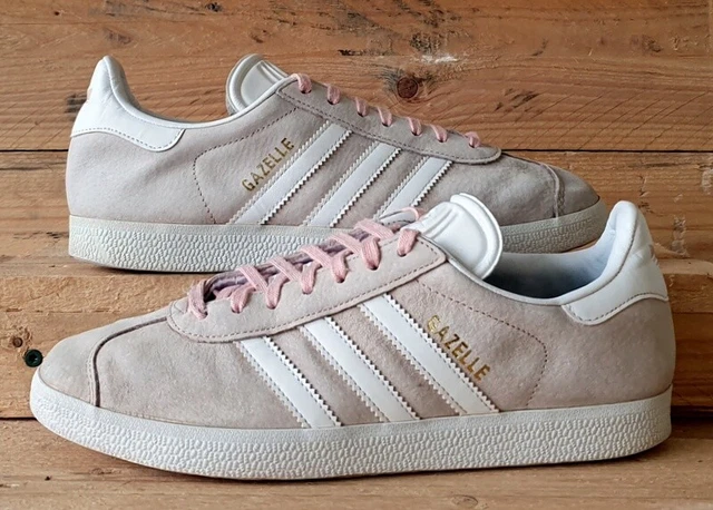 ADIDAS GAZELLE LOW Suede Trainers UK5.5/US6/EU38.5 BB5472 Grey/White/Pink EUR 53,00 - PicClick FR