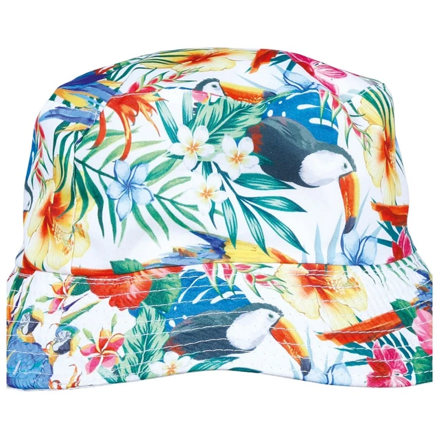 FIESTAS GUIRCA UNISEX Adult Hawaiian Bucket HatOne Size White ...