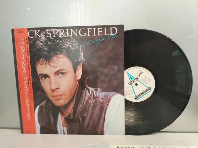 RICK SPRINGFIELD - Living In Oz - Japan Vinyl w OBI, Insert - RPL-8182 ...