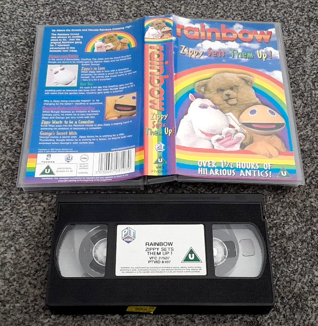 RAINBOW ZIPPY SETS Them Up Bungle George Geoffrey Pal Vhs Video Kids ...