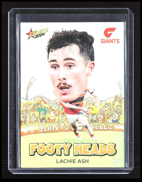 AFL 2024 SELECT Footy Heads GWS Giants Lachie Ash FH36 Football Card CB ...