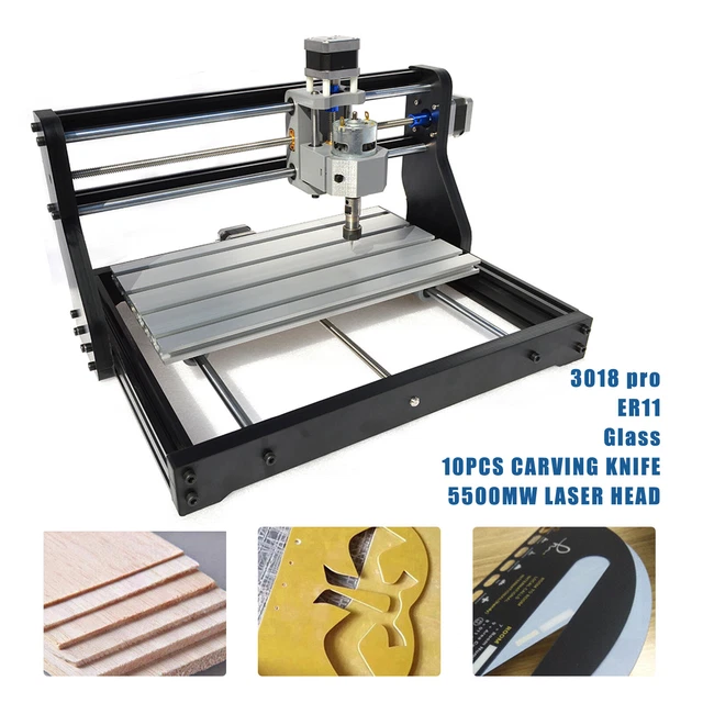 CNC LASERGRAVIERMASCHINE LASERENGRAVER Kit Router Carving Fräsmaschine ...