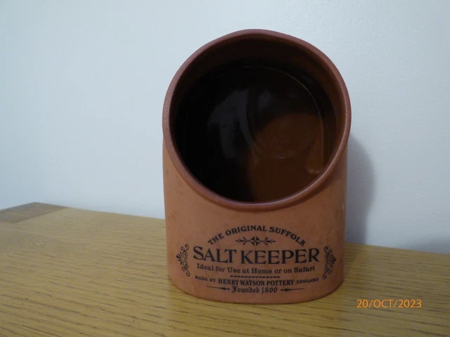 THE ORIGINAL SUFFOLK Salt Keeper - Terracotta - by Henry Watson Pottery ...